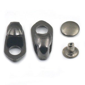 10/20/50/100 Sets Boots Eyelets Hook Buckles Metal Shoe Lace With ...