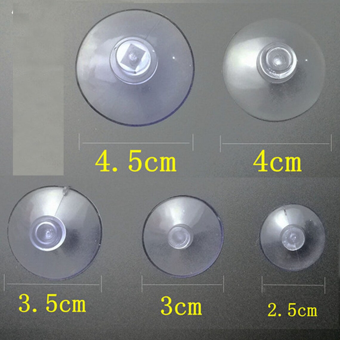 50 Pcs Hook Suction Cups Sucker Pads Hang Hanging Clear 25mm - Etsy