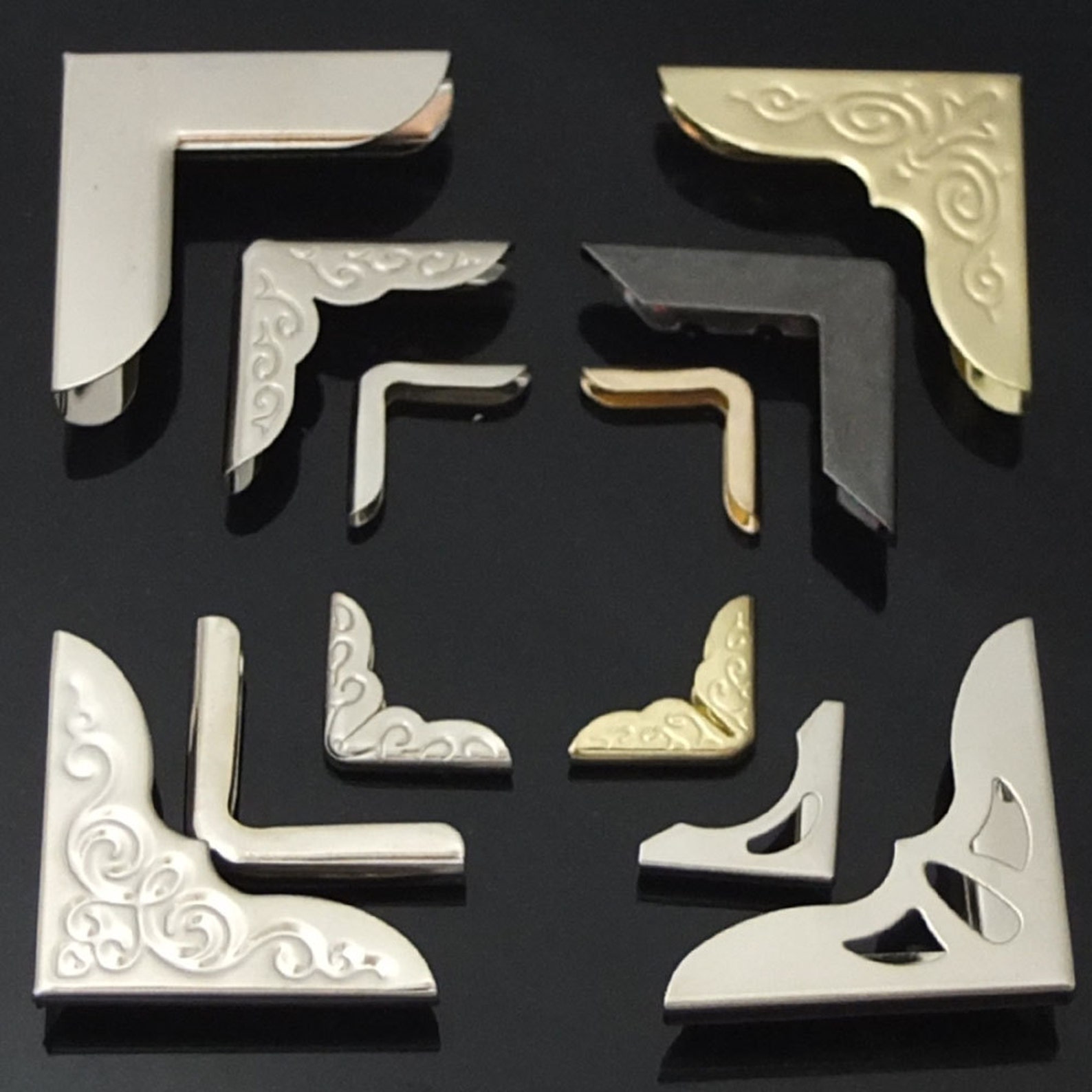 100 Pcs Book Corner Protectors 4 Scrapbooking File Folder Albums Menu ...