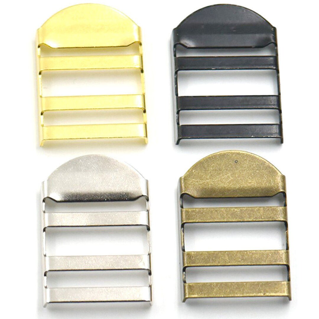 10 25 50 Pcs Metal Tension Lock Triglides 1" 25mm Slides 4 Webbing ...
