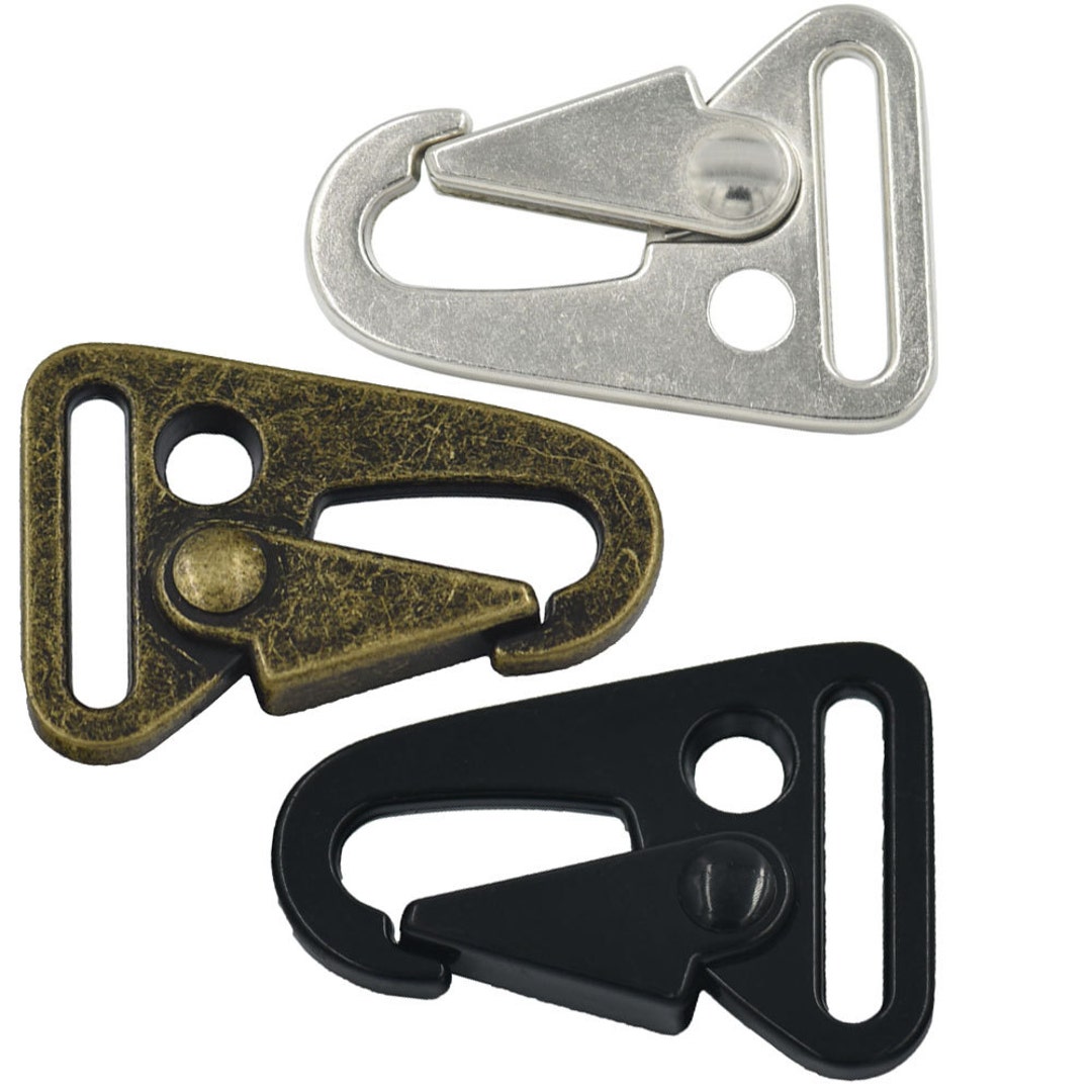 2 5 10 20 50 Pcs 1" 25mm Sling HK Clips Spring Gate Snap Olecranon Hook ...