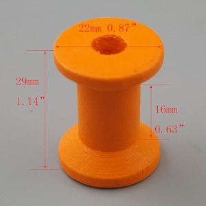50 Pcs Natural Wood Empty Thread Spools Cylinder Craft Round Ends ...