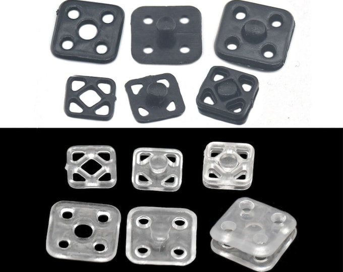 25 60 100 200 Sets 7 10mm Plastic Poppers Press Studs Sew on - Etsy
