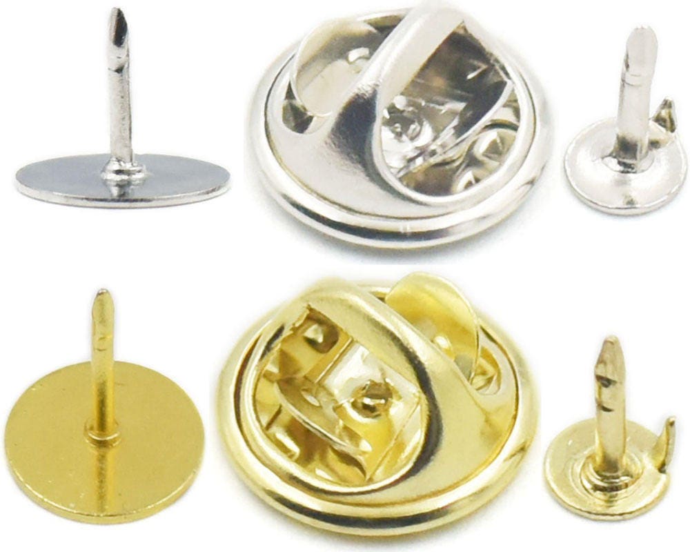 200 Sets Brass TIE Tac Tacks Butterfly with Clutch Findings | Etsy