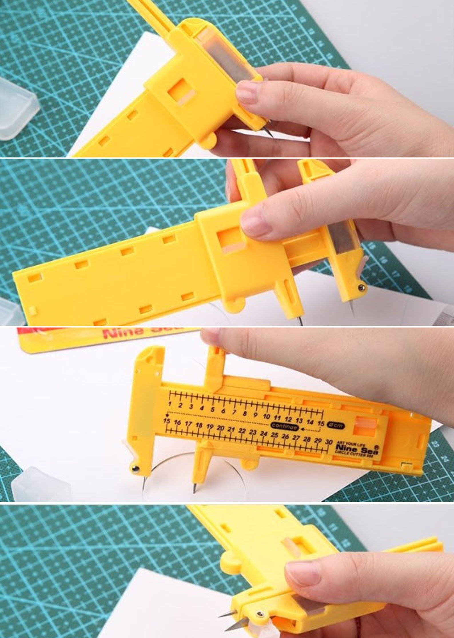 Adjustable Compass Circle Cutter Diameter 1-30cm Paper Leather | Etsy