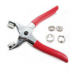 25 Sets Press Snap Fastener Pliers Stud Attaching Tools 3/8 Nickel C258 - Etsy