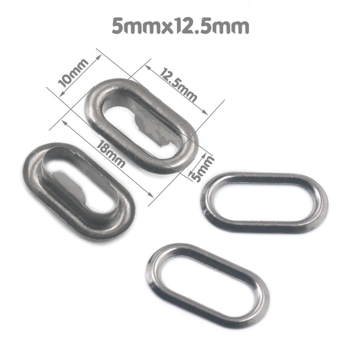 20/50/100/200/500 Sets Brass Oval Shaped Eyelets Grommet | Etsy