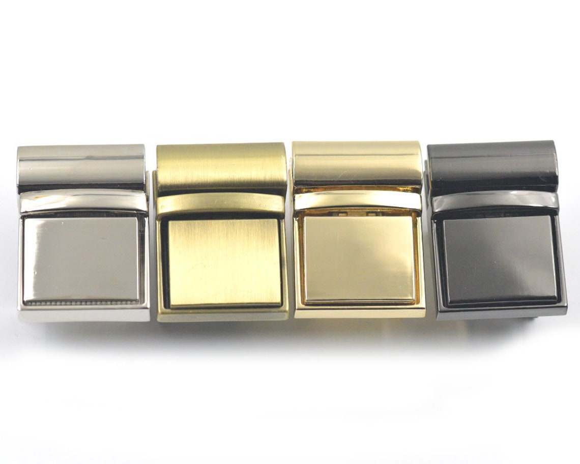 1 2 5 Sets Closure Catch Tuck Lock Leather Bag Case Hand Clasp Purse ...