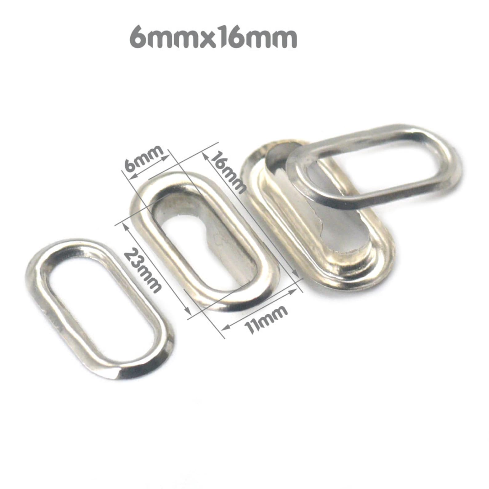 20/50/100/200/500 Sets Brass Oval Shaped Eyelets Grommet - Etsy