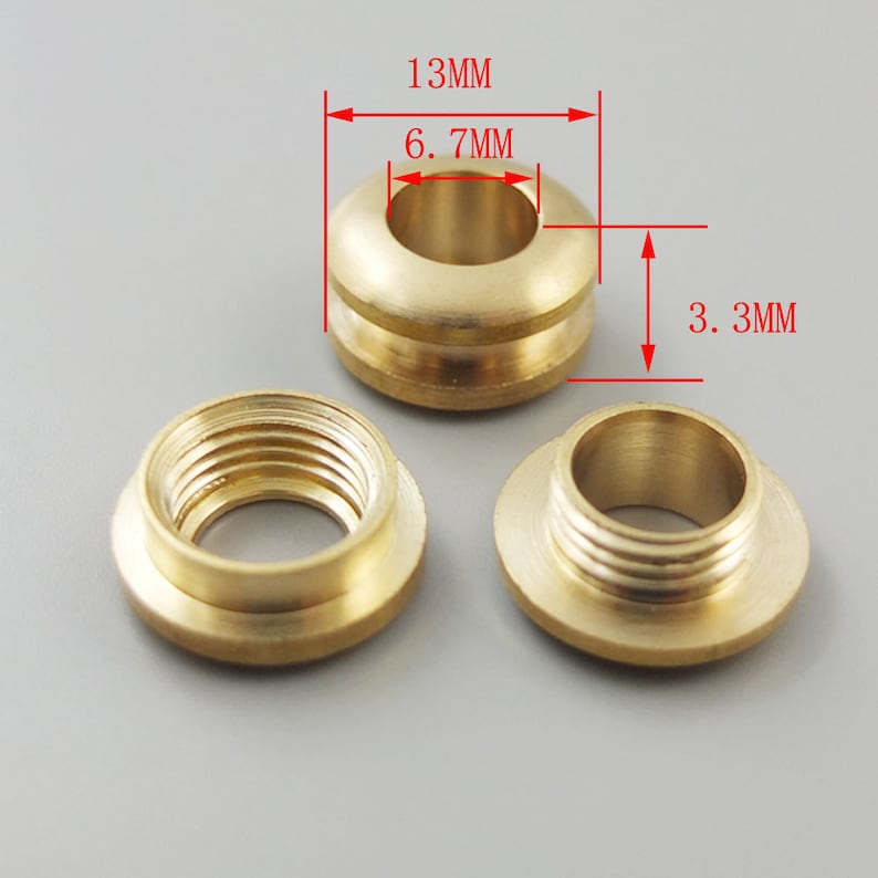 2 5 10 25 50 Pcs 13mm 16mm 20mm 28mm Solid Brass Grommet Eyelet Corns ...