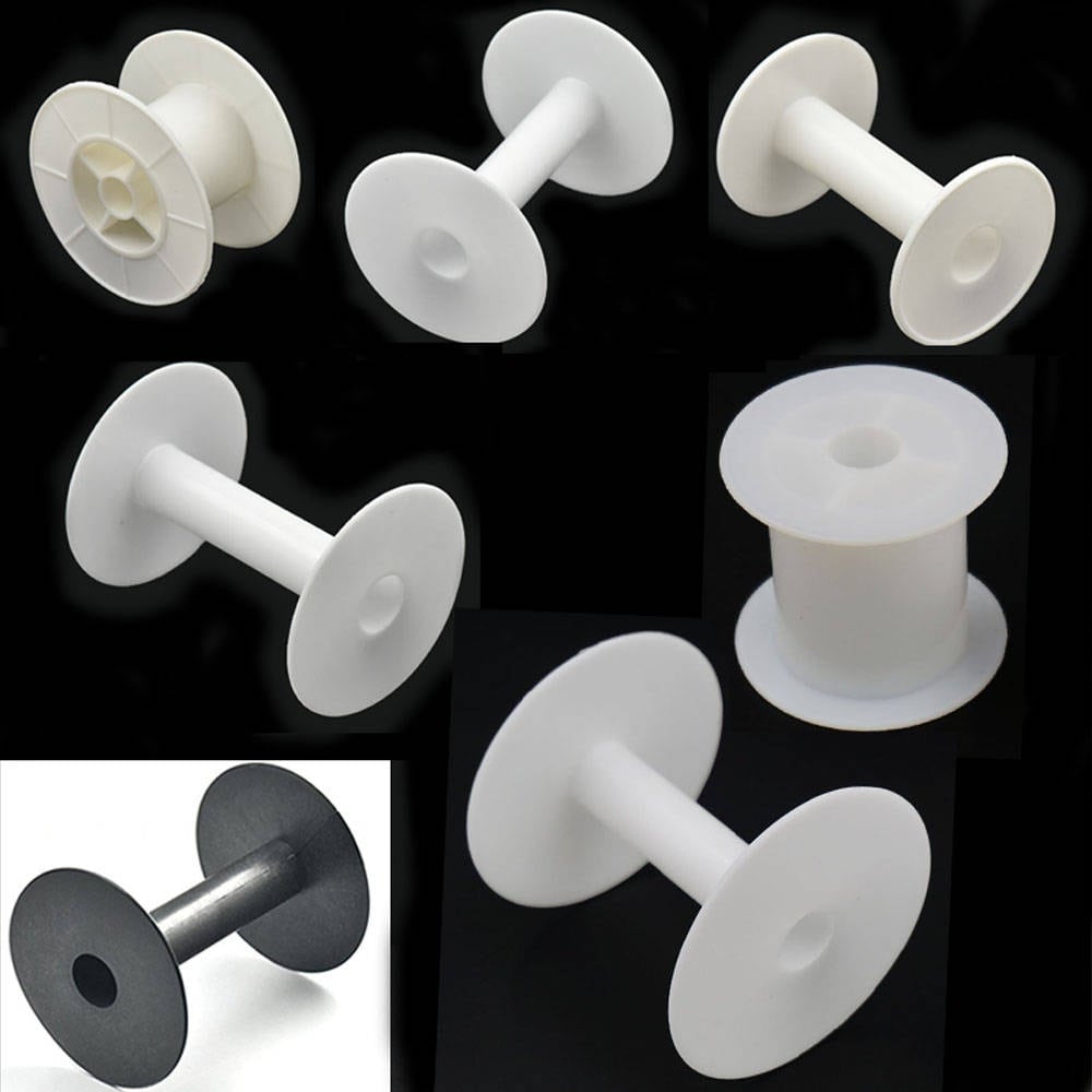 2 5 10 Pcs Empty Bobbin Round Hard Plastic Wire Spools End - Etsy
