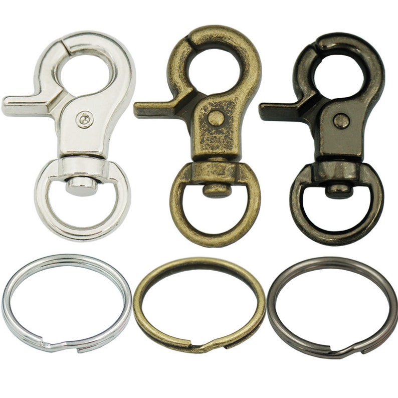 2 5 10 20 Sets 32mm 1/4 Trigger Snaps Swivel Clips - Etsy