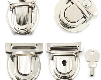 1 2 5 Sets Closure Catch Tuck Latch Lock for Leather Bag Case | Etsy