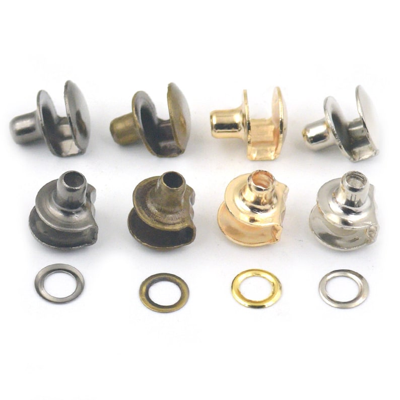 10/25/60/100 Sets - 10mm 3/8" Brass Boots Hook Eyelet Buckles Riding ...