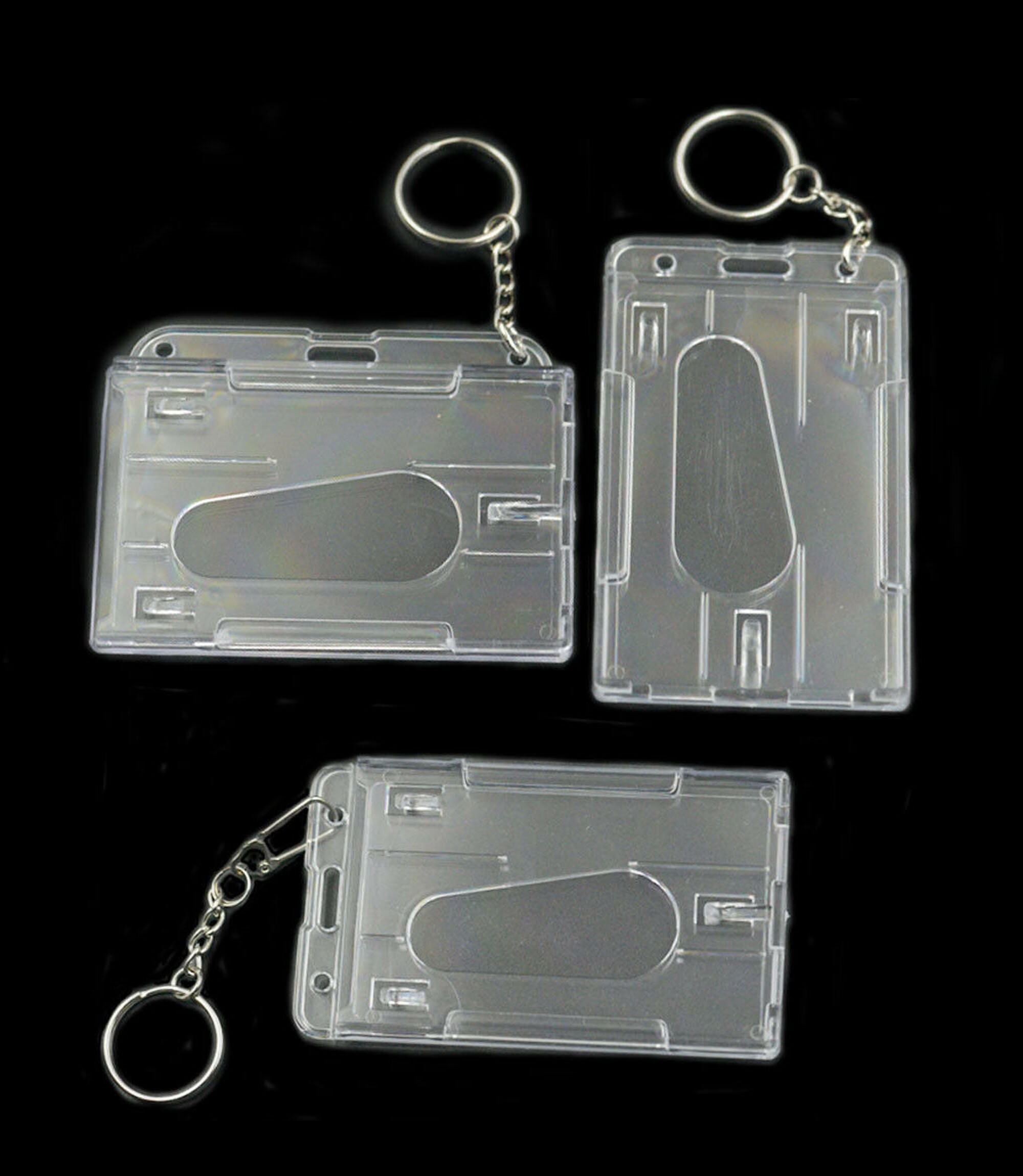 2/5/10 Sets Hard ID Cards Badge Holder Lanyard With Key Ring - Etsy