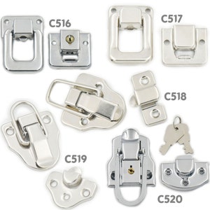 5 Sets Latch Trunk Catch Box Toggle Case Draw Bolt Bag Lock Closure ...