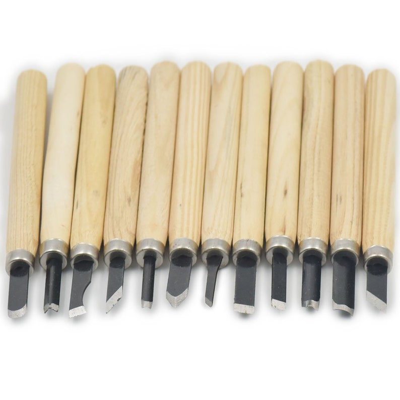 12 PCS Hand Chisel Tool Set Students Gouges Soft Material Wood - Etsy