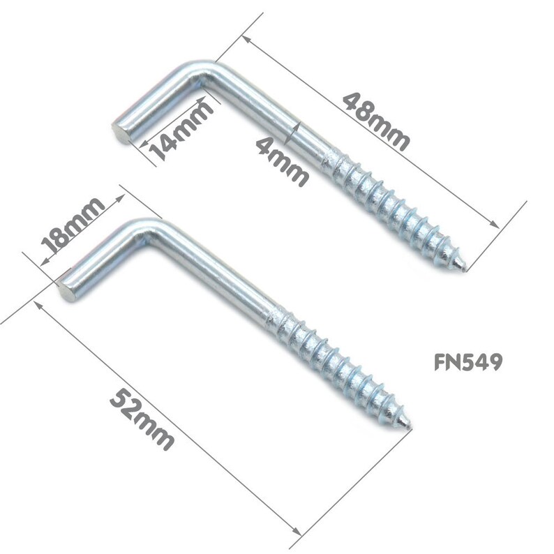 10/20/50/100/200 Pcs Screw-in Hooks Eye Bolts Eyes L Shape - Etsy