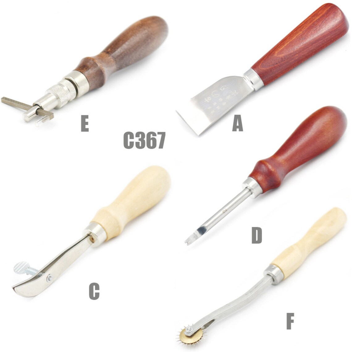 Leather Craft Tools Kit Awl Edge Beveler Creaser Wheel Hand - Etsy Canada