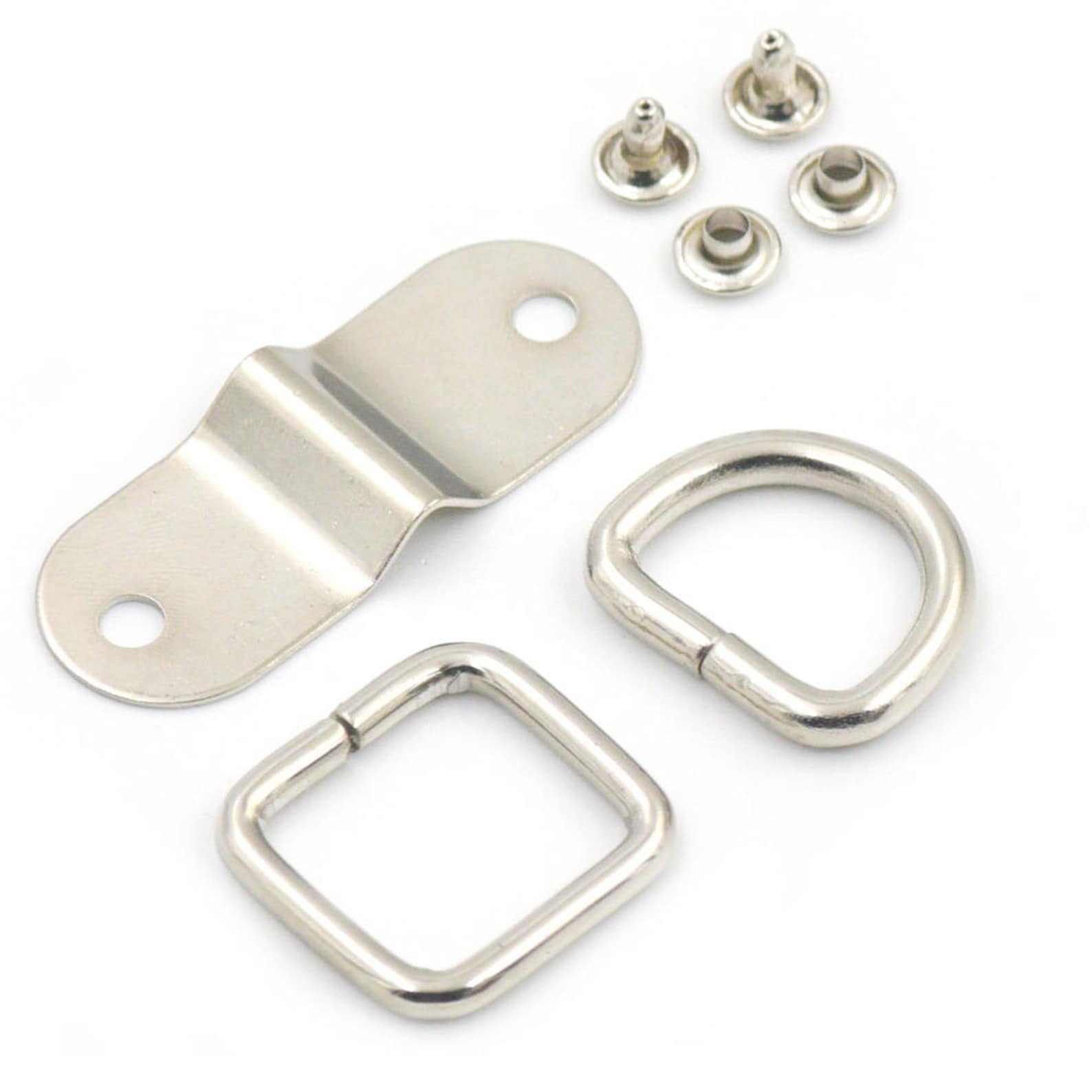 5 Sets Arch Bridge Leather Square D Ring Buckles Double Cap | Etsy