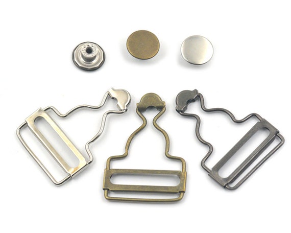 Dungaree Buckle Set (Bronze Dungaree Buckle: Bib Brace Set)