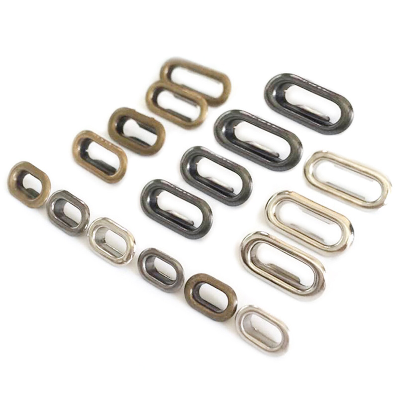 20/50/100/200/500 Sets Brass Oval Shaped Eyelets Grommet | Etsy