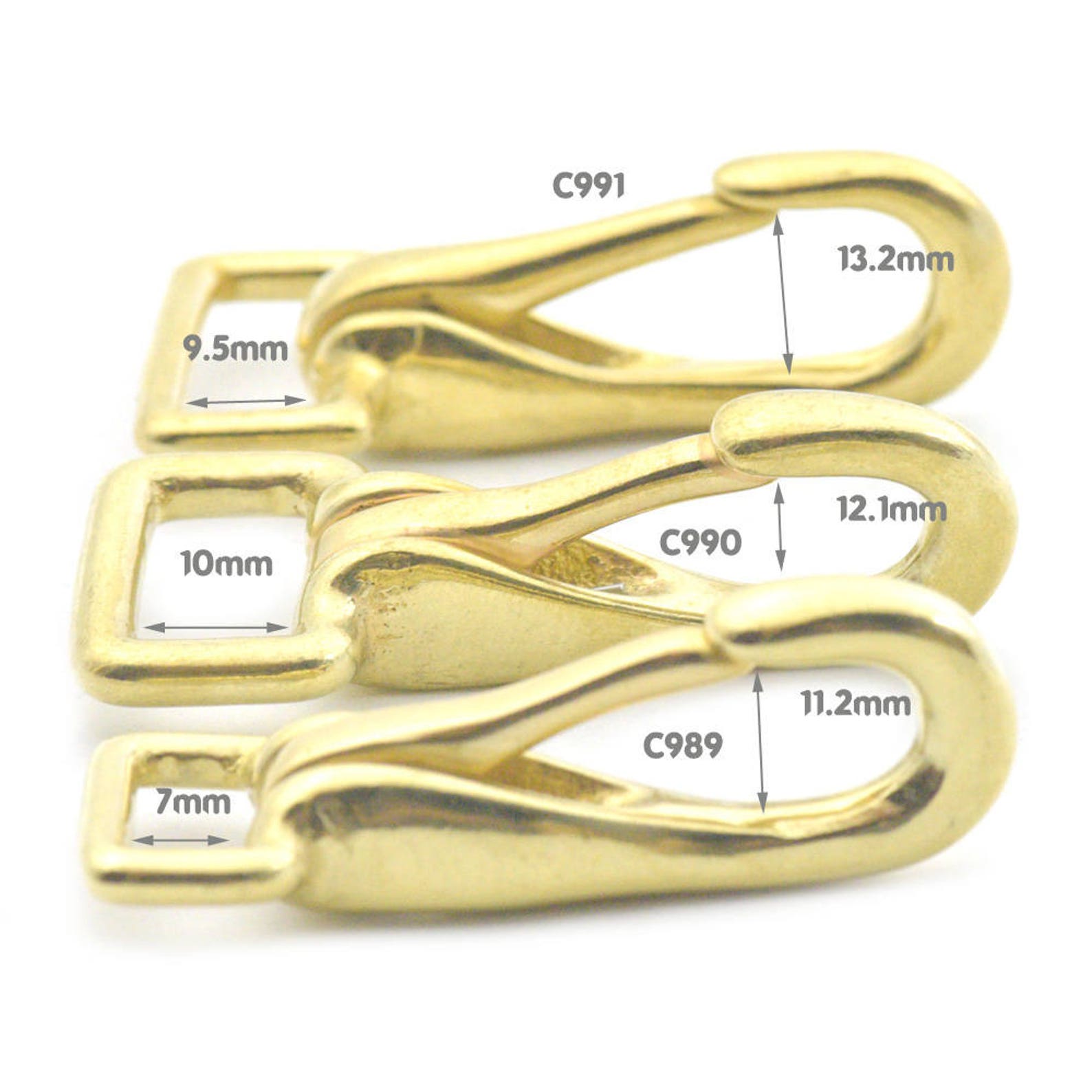 2 Pcs Brass Trigger Snap Clip Hardware Hook Purse Handbag | Etsy