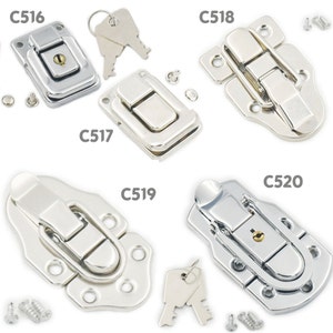 5 Sets Latch Trunk Catch Box Toggle Case Draw Bolt Bag Lock Closure ...