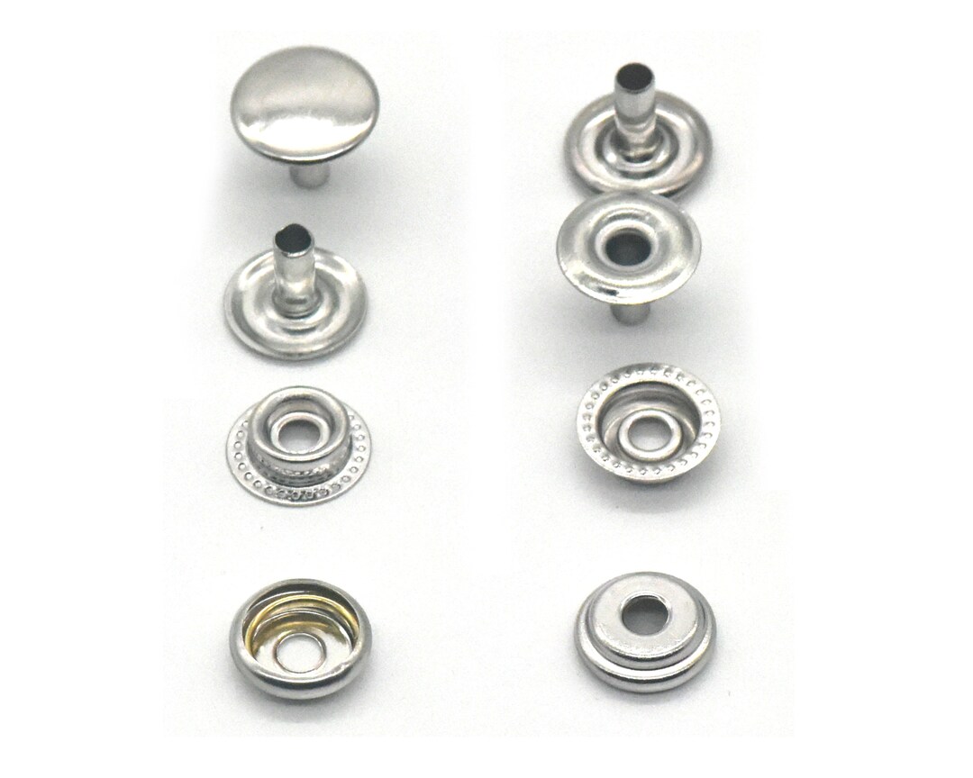 Leather Craft Snaps Longer Posts for Rapid Rivet Brass Button Fasteners ...