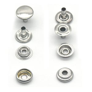 Leather Craft Snaps Longer Posts for Rapid Rivet Brass Button Fasteners ...