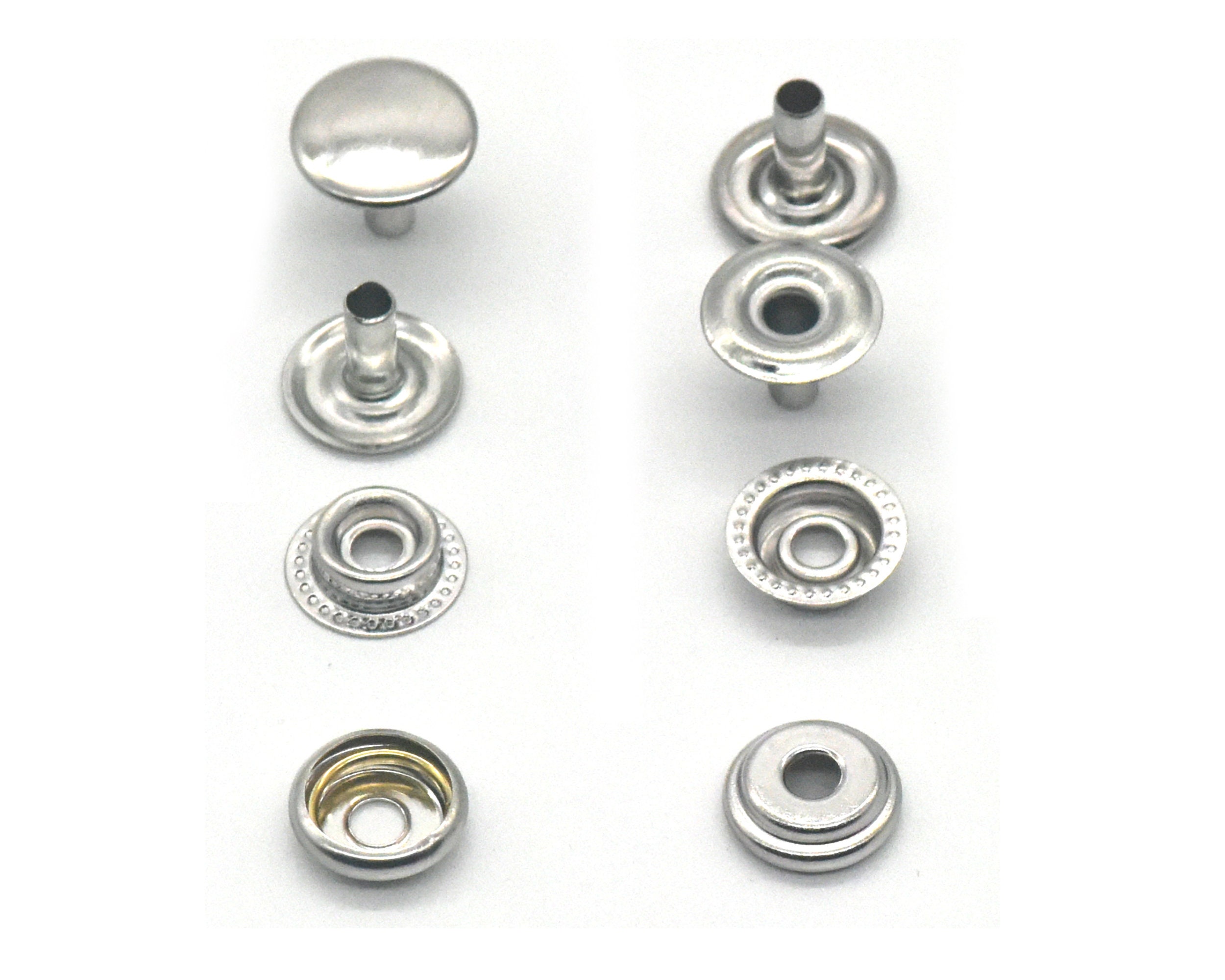 Leather Craft Snaps Longer Posts for Rapid Rivet Brass Button Fasteners ...