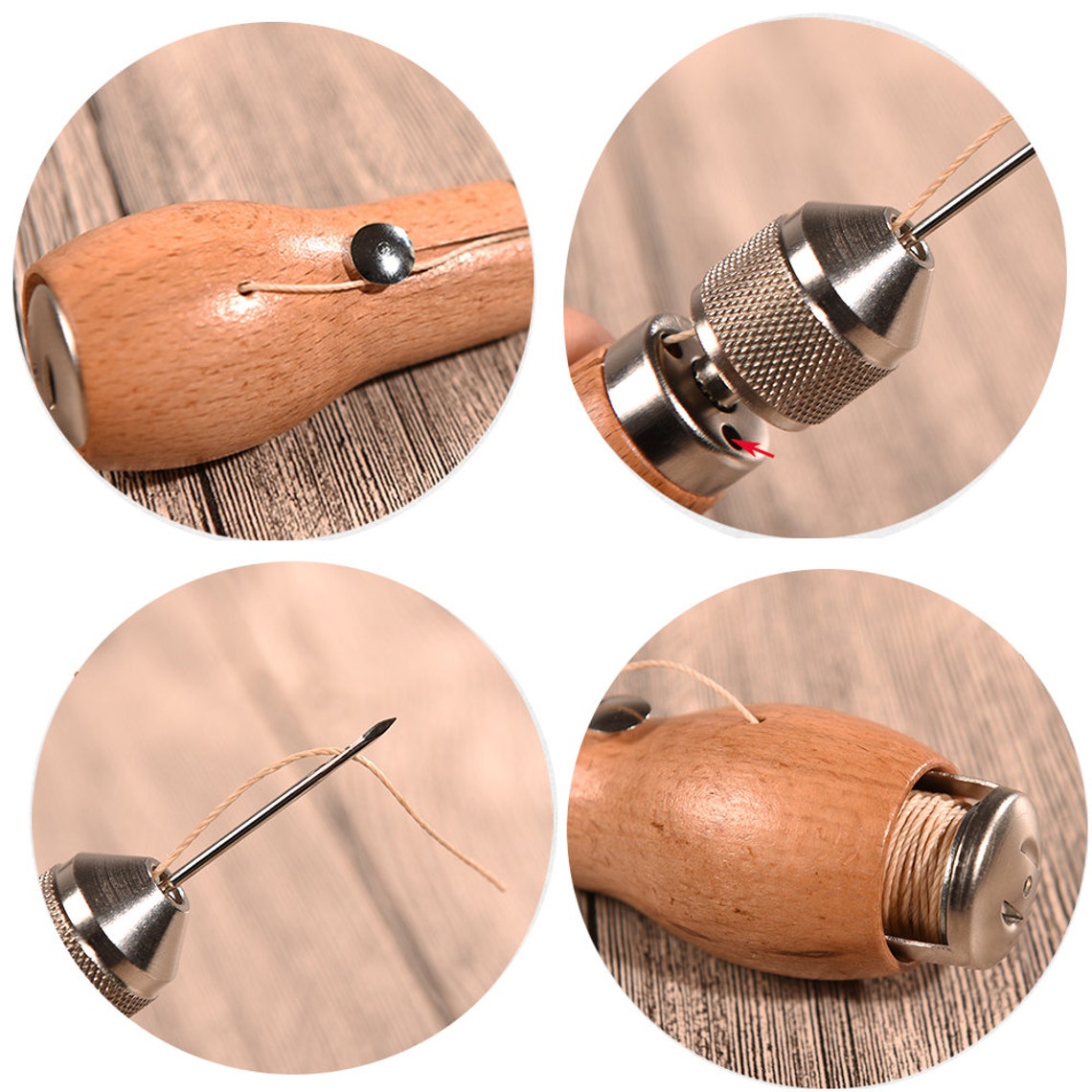 Leather Hand Single Stitch Sew Sewing Awl Tool Needle - Etsy