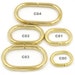 5 10 20 Pcs Solid Brass Loop Oval Ring Rings Leather 4 Purse Bag ...