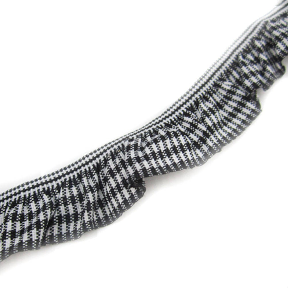 10 Yards 3/4 20mm Gingham Elastic Trim Ruffle Ribbon | Etsy