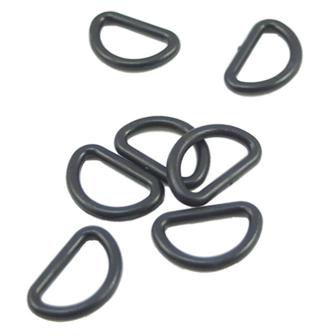 20 50 100 Pcs Plastic D Dee Rings Webbing Belt Buckles Bag 10mm 3/8 ...