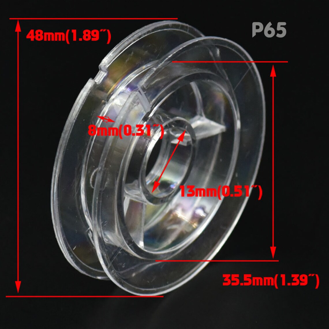 10 Pcs Clear Empty Bobbin Round Hard Plastic Wire Spools End | Etsy