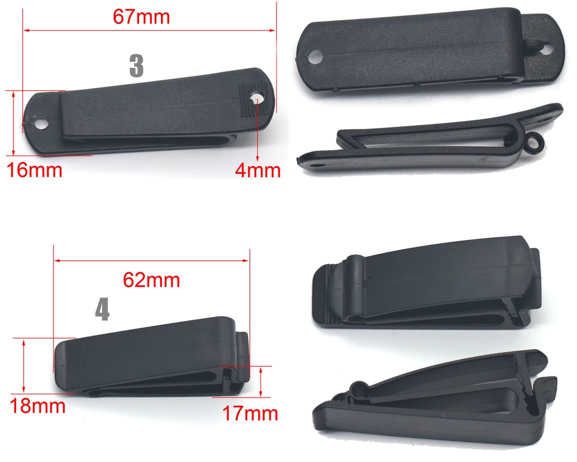 5/12/25/60/100 Pcs Plastic Belt Clips Holster Sheath Clasp Hook Buckle ...