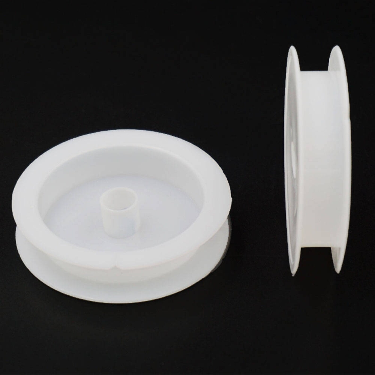 2 5 10 Pcs Empty Bobbin Round Hard Plastic Wire Spools End - Etsy