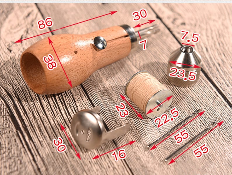 Leather Hand Single Stitch Sew Sewing Awl Tool Needle | Etsy