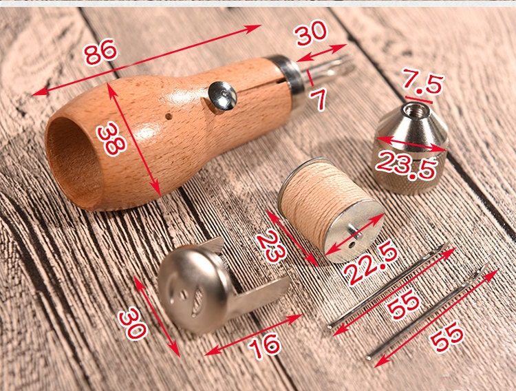 Leather Hand Single Stitch Sew Sewing Awl Tool Needle | Etsy