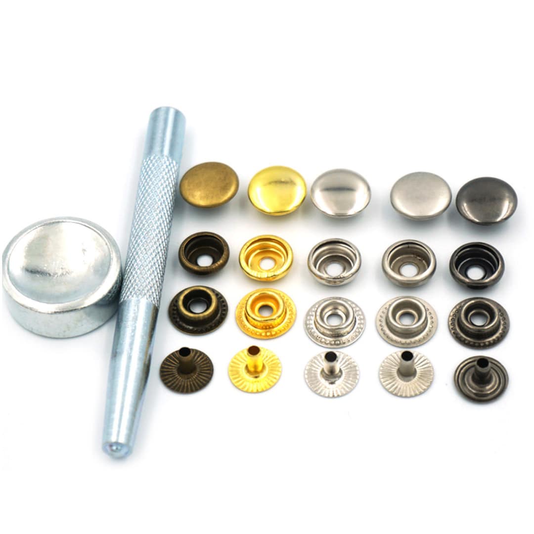Setting Tool 50 Sets 15mm 5/8 Metal Snap Fastener - Etsy