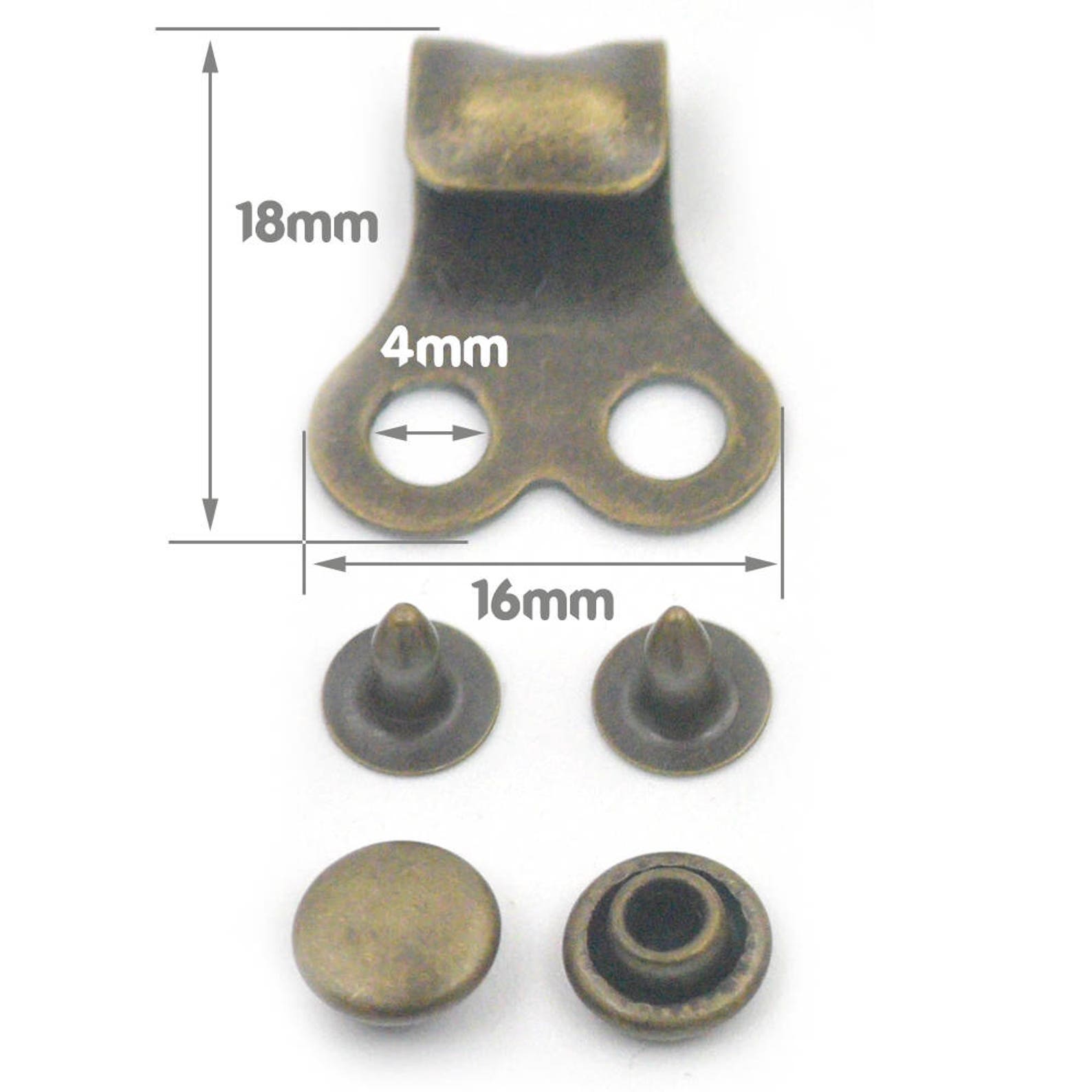 20 Sets Boot Hooks Lace Fitting With Rivet Buckle for Repair - Etsy