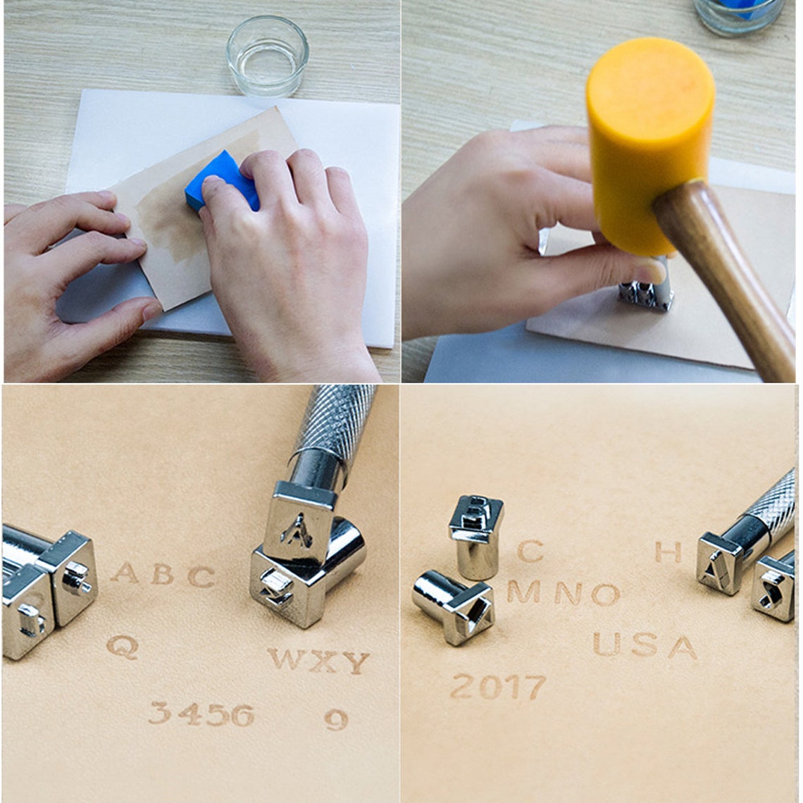 1 Sets 36pcs 4mm 6mm Letter & Number Die Stamp for Leather | Etsy