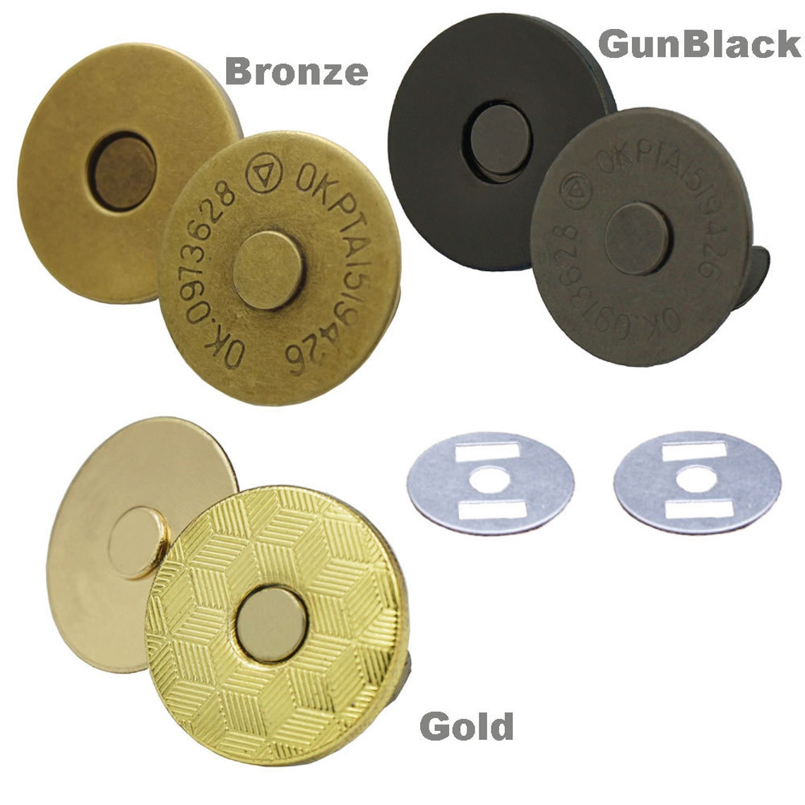 20 Sets 3/4 18mm Magnetic Thin Purse Round Snap Clasps - Etsy