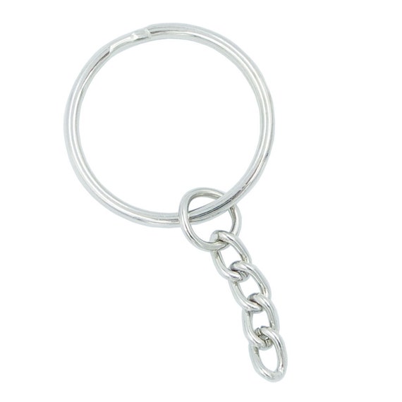 100 Pcs Keyring Keychain With 1 Chain Hitch for Purse | Etsy