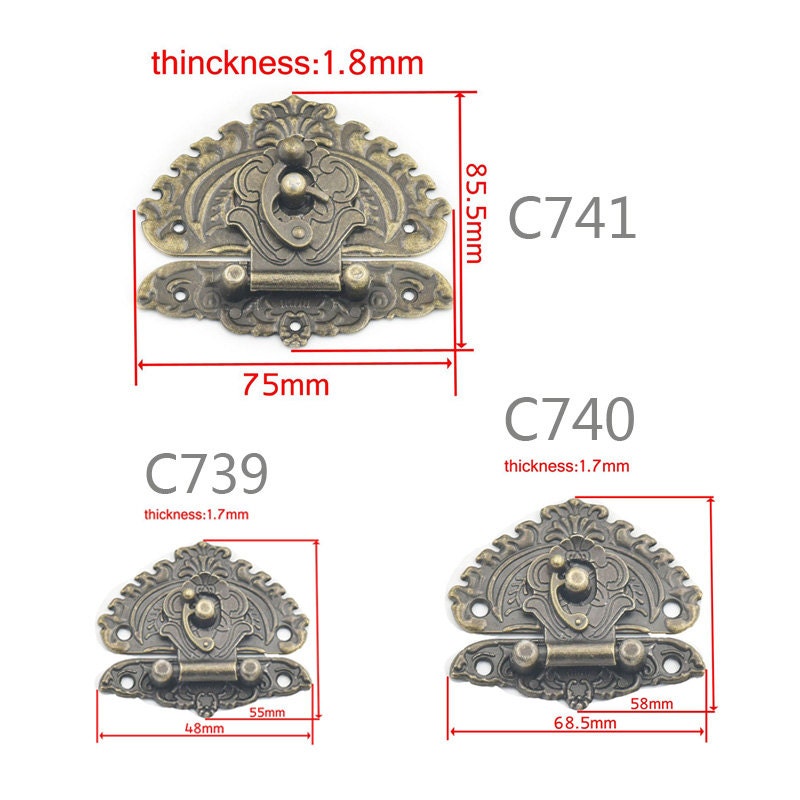 2 5 10 20 Pcs Latch Hook Lock Decorative Jewelry Gift Wooden - Etsy