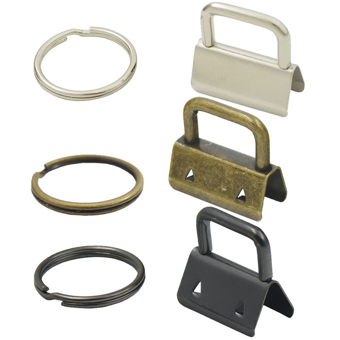 5 10 20 50 100 Pcs 1" 25mm Key Fob Hardware Keychain Wrist Wristlets ...