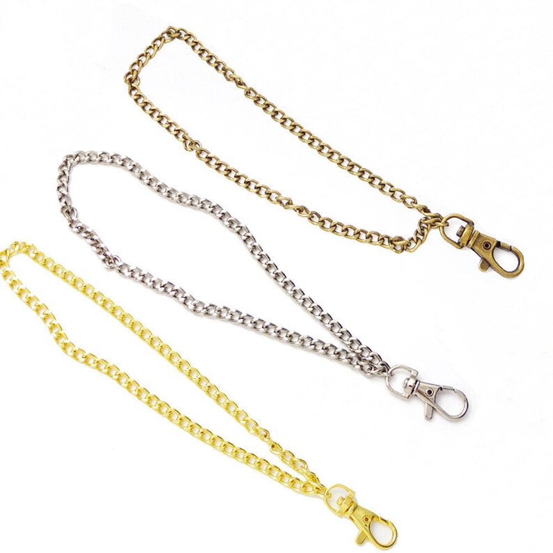 2 PCS Pocket Chain With Swivel Clasps Clips Snap Chain 225mm 8 - Etsy
