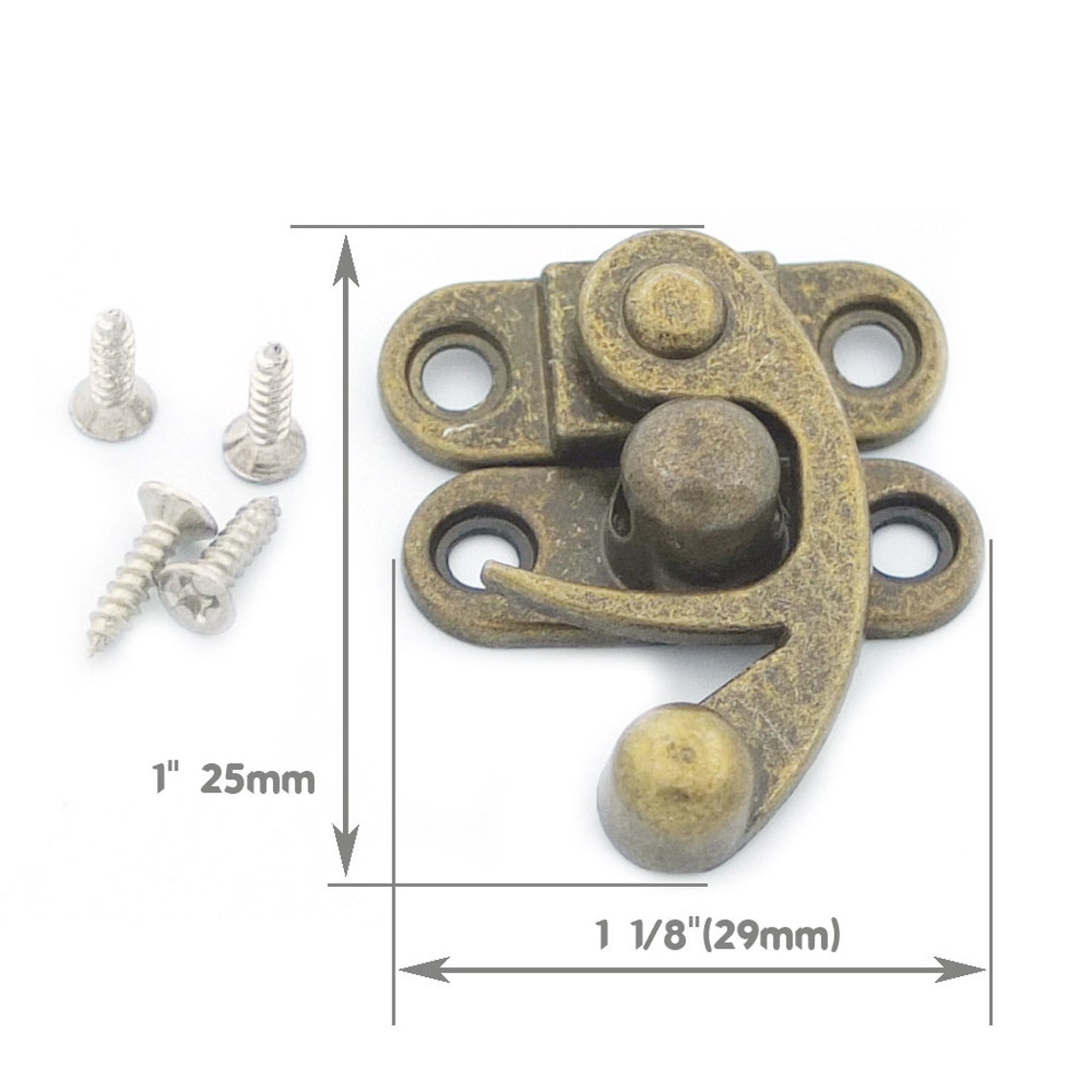 10 Sets Decorative Swing Arm Latch Catch Wood Box Hasp Clasp - Etsy