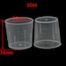 25/60/100 Pcs 15ml 20ml 30ml Plastic Laboratory Measure Graduate Cups ...